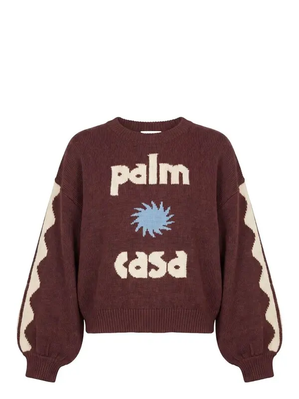PALM COLLECTIVE Palm Casa Knit Sweater Dark - Brown