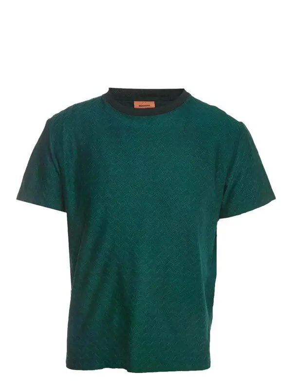 Missoni Chevron Jacquard T-shirt - Green
