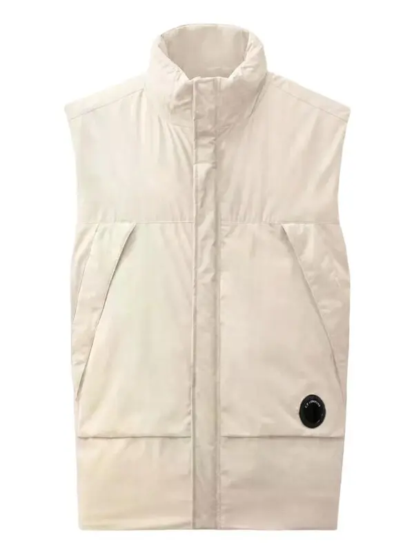 C.P. COMPANY Pro-tek Primaloft® Silver Hooded Gilet - Neutrals