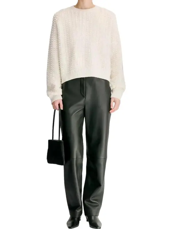 Loulou De Saison Rolf Bubble-stitch Cashmere Jumper - Neutrals