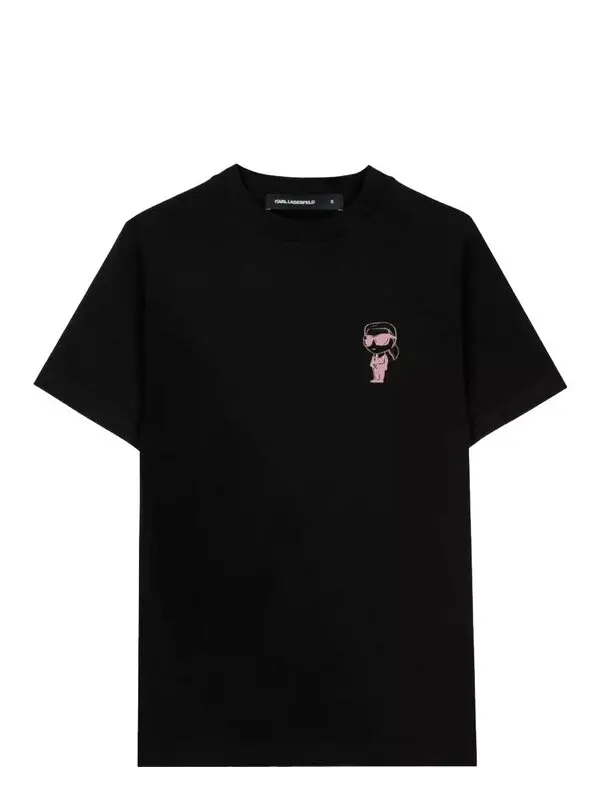 Karl Lagerfeld Ikonik-patch T-shirt - Black