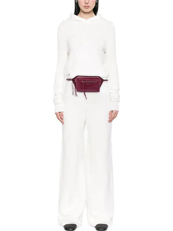 Balenciaga 2015 Calfskin Papier Belt Bag - Red