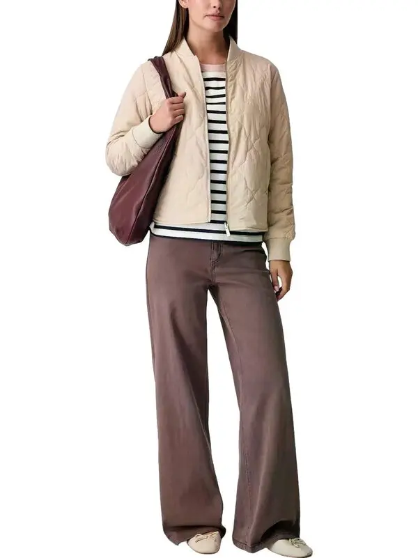 Scotch & Soda Reversible Quilted Bomber Jacket - Neutrals