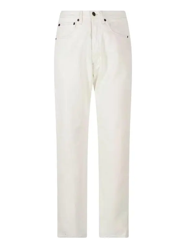 Prada Old-denim Five-pocket Jeans - White