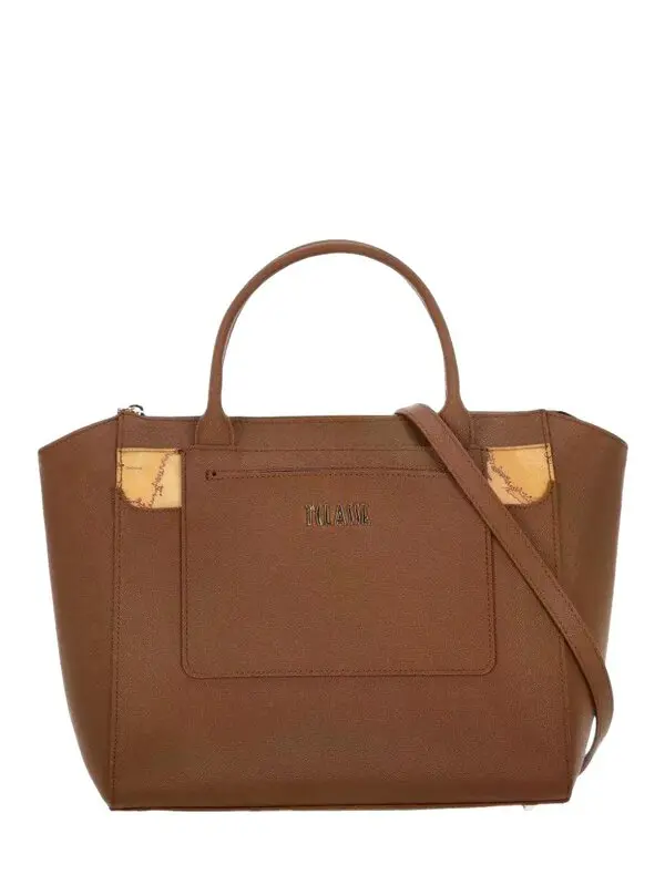 ALVIERO MARTINI 1° CLASSE Geo-print Tote Bag - Brown