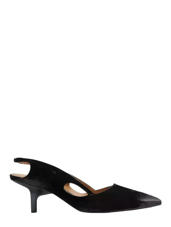 CAPASA MILANO Cut-out Slingback Pumps - Black