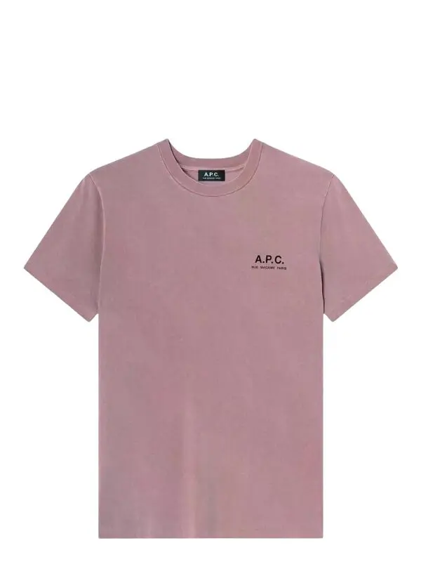 A.p.c. Logo-embroidered T-shirt - Pink