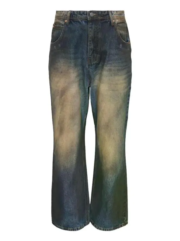 Andersson Bell Coated Wide-leg Jeans - Blue