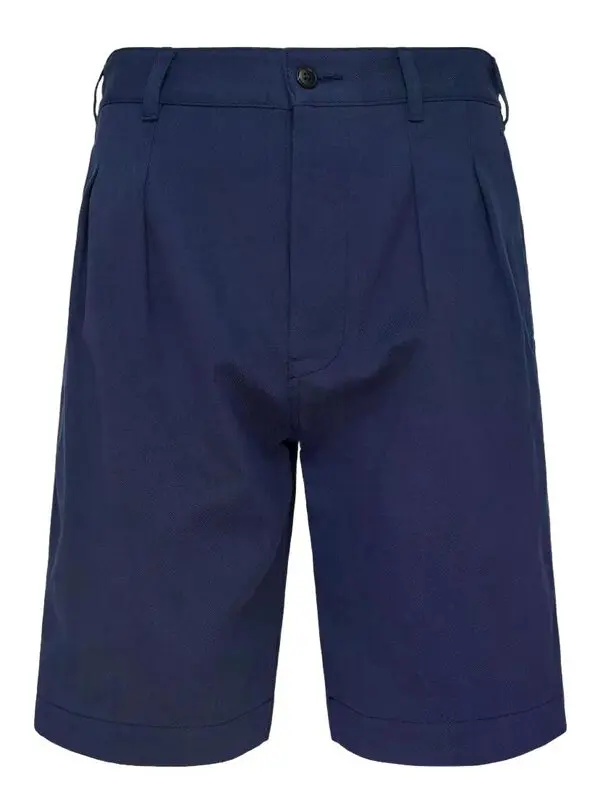 Visvim Pleated Chino Shorts - Blue