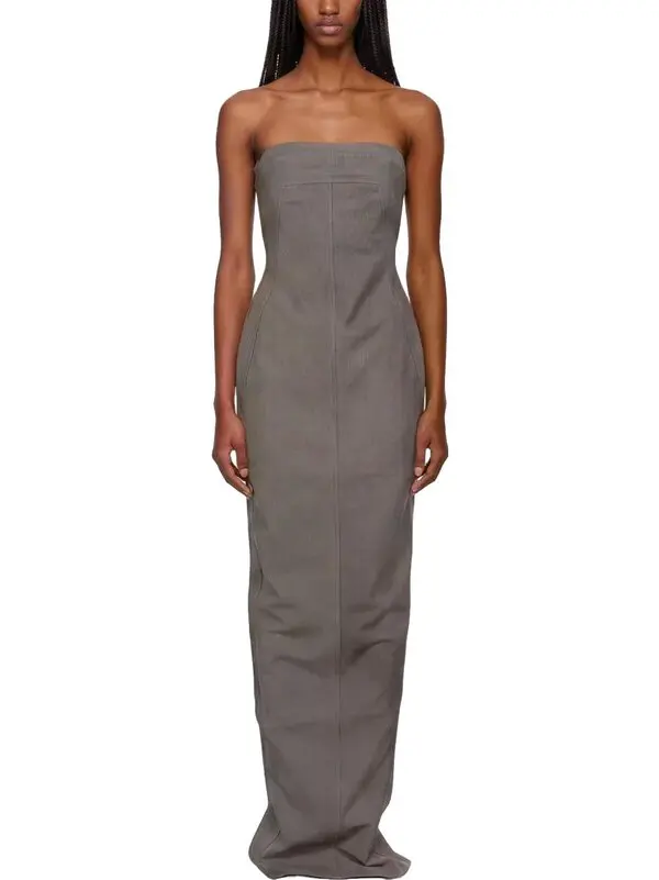 Rick Owens Bustier Gown - Grey
