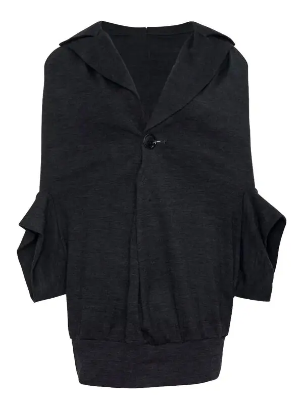 Junya Watanabe Exaggerated-silhouette Tailored Cardigan - Grey