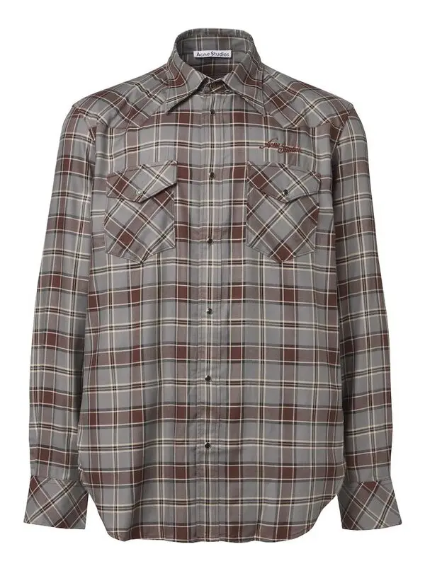 Acne Studios Surrow Checked Flannel Shirt - Multicoloured