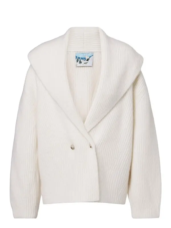 Arch4 Lucille Ribbed-knit Cashmere Cardigan - White