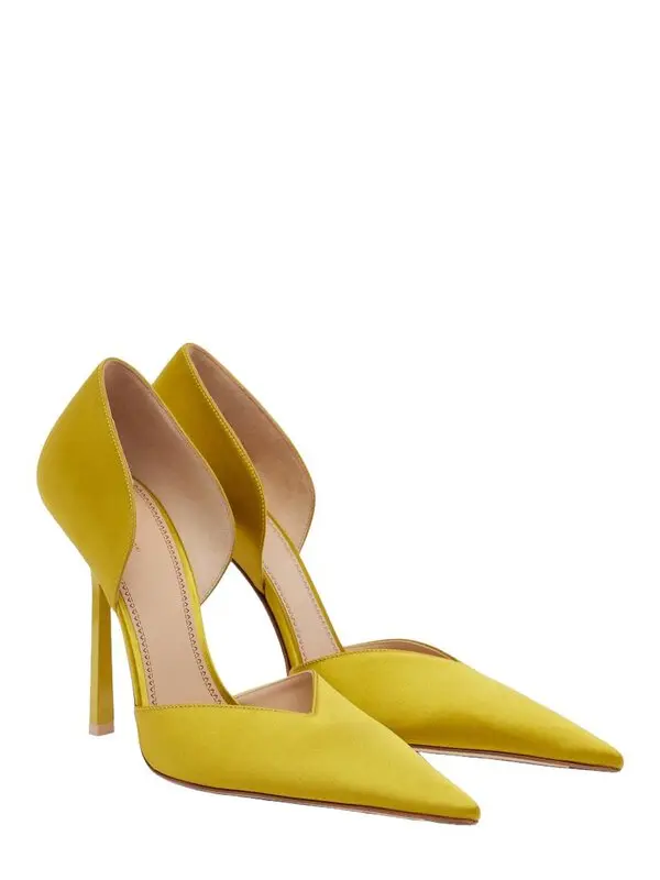Victoria Beckham Satin Pumps - Green