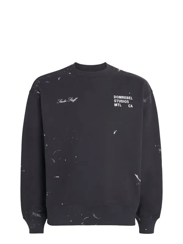 DOMREBEL Cotton Staff Sweatshirt - Black