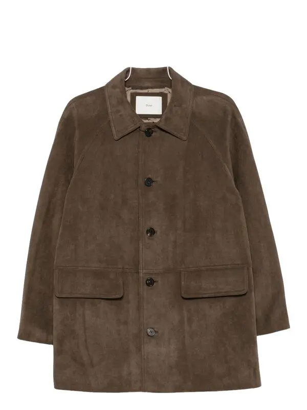 DUNST Synthetic Leather Jacket - Green