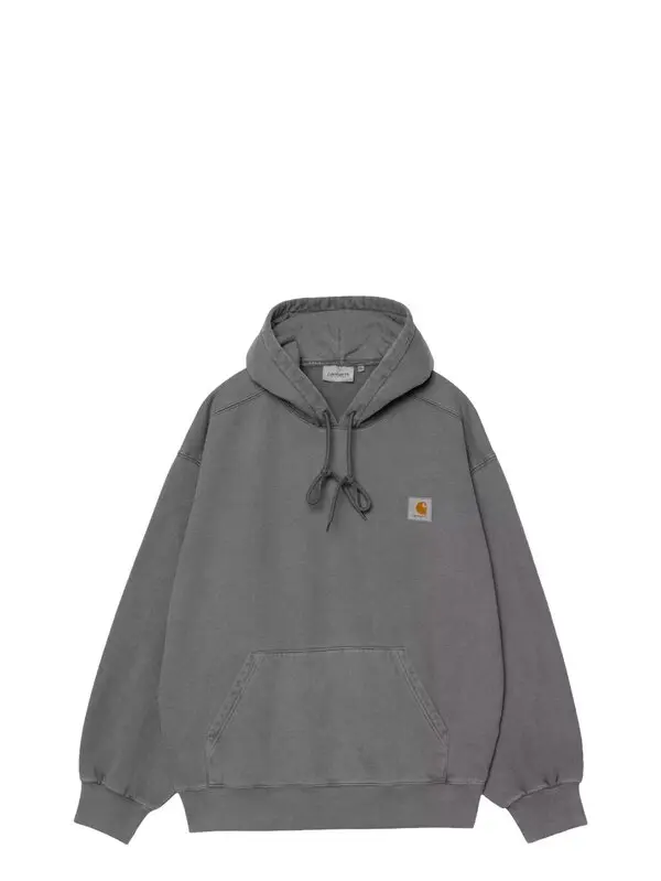 Carhartt Work In Progress Logo Cotton Hoodie - Black