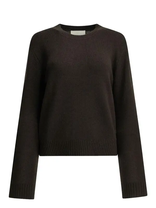 LISA YANG Mable Cashmere Crewneck Sweater - Brown