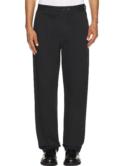 Rag & Bone Baggy Pleated Chino Pants - Black