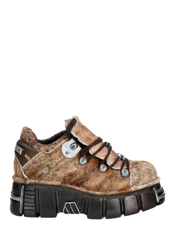 NEW ROCK Chunky-sole Boots - Brown
