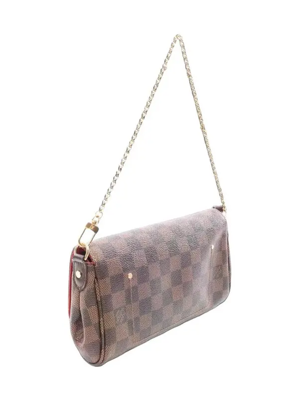 LOUIS VUITTON Damier Ebene Favourite Clutch Bag - Brown
