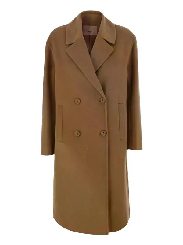 TWINSET Double-breasted Coat - Brown