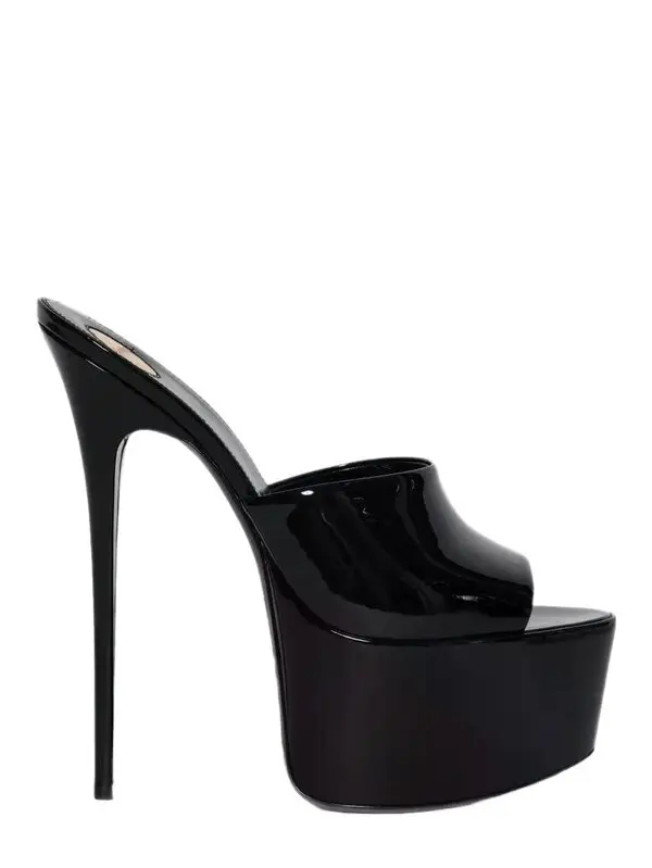Saint Laurent Kika Platform Mules - Black