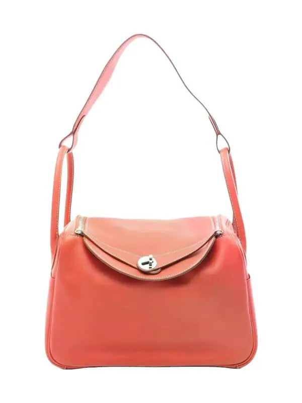 Hermès 2014 Swift Leather Lindy Shoulder Bag - Orange