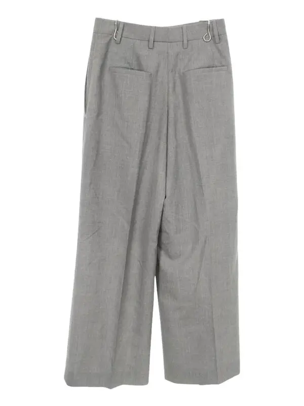 Prada 2010s Pleated Wool Trousers - Grey