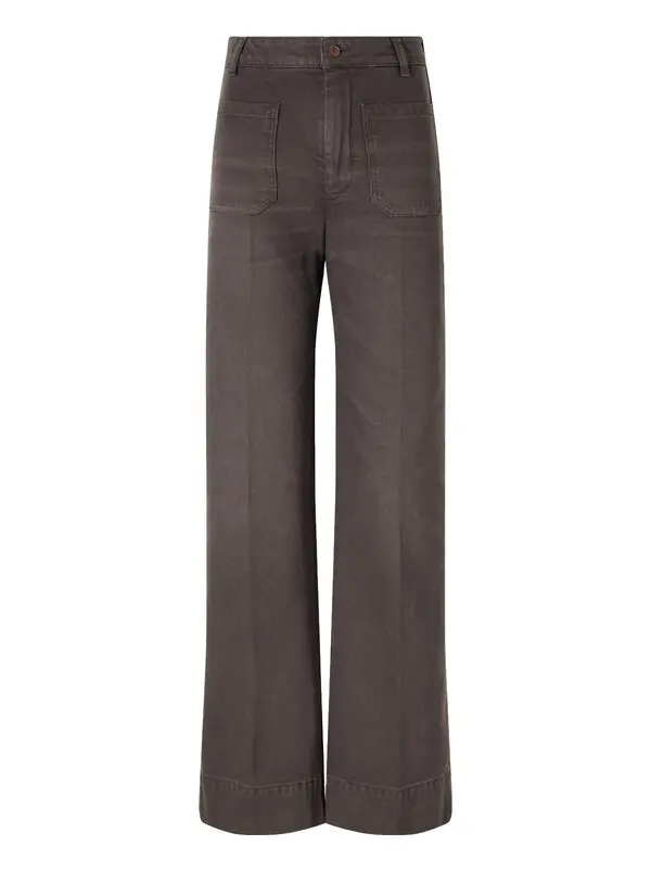 Victoria Beckham Alina High-rise Flared Jeans - Gray