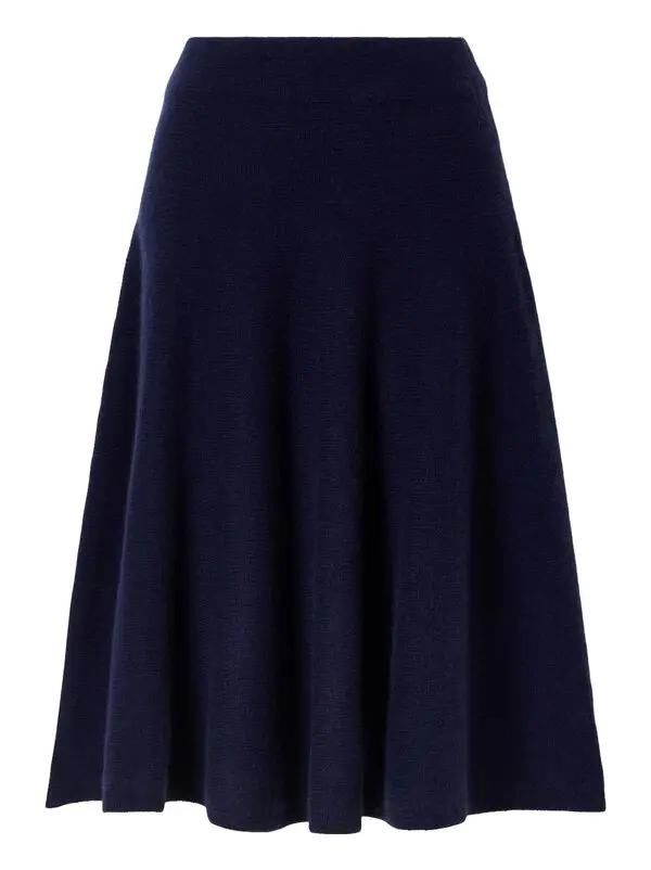 Arch4 Hillgate Cashmere Midi Skirt - Blue