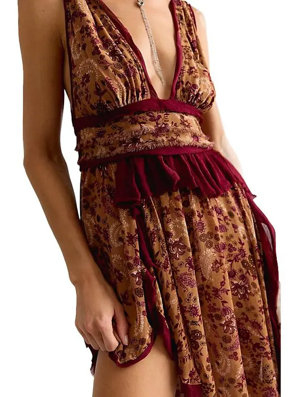 Free People Worn N' Wild Printed Tunic - Neutral Combo