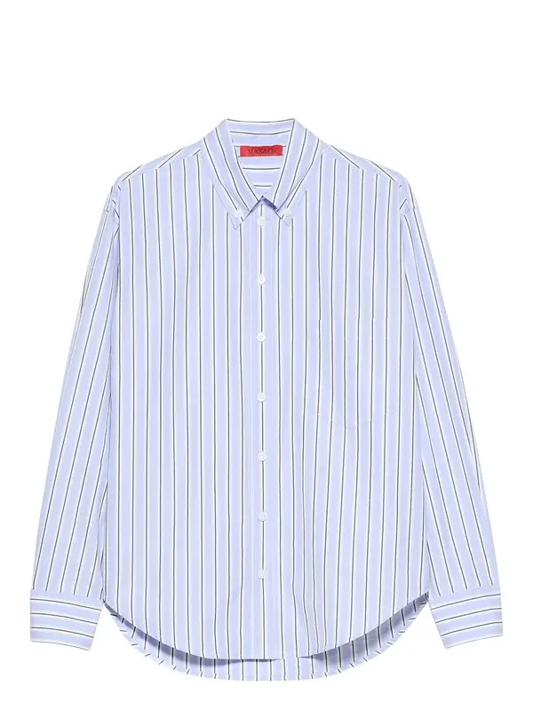 Max & Co. Cotton Stripe Shirt - Navy