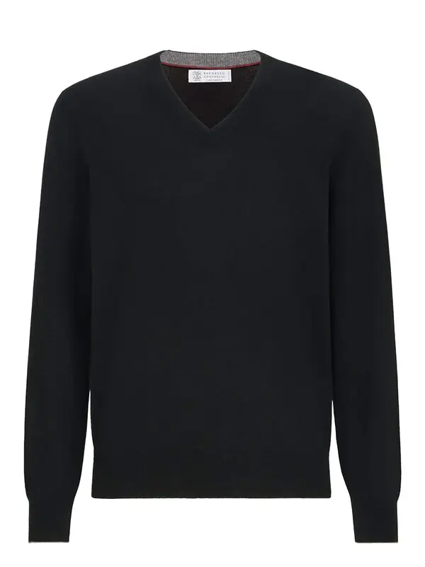 Brunello Cucinelli Cashmere Crew-neck Sweater - Black