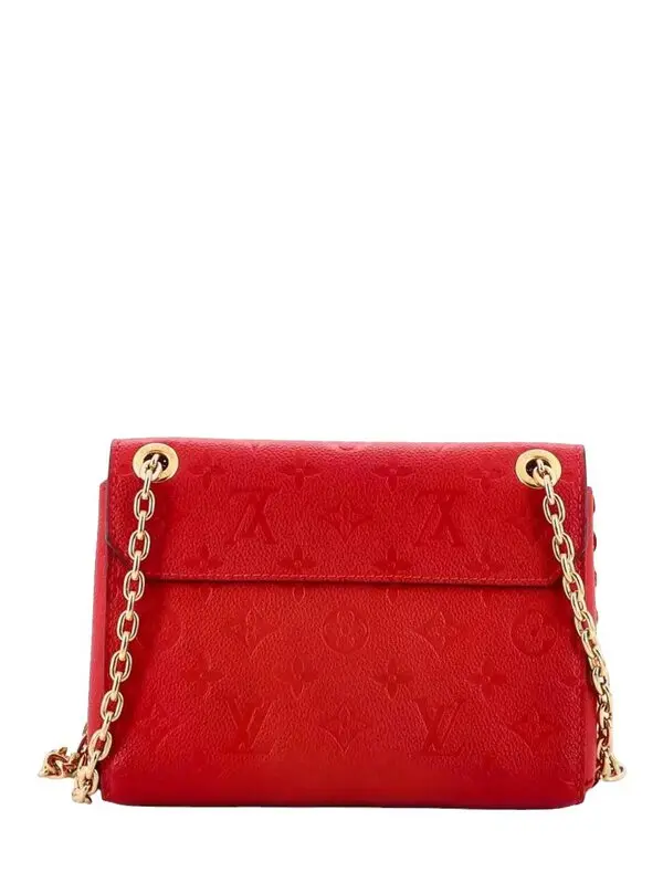 LOUIS VUITTON Vavin Handbag Monogram Empreinte Leather Cross Body Bag - Red