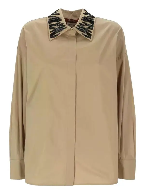 Max Mara Bead-embellished Shirt - Neutrals