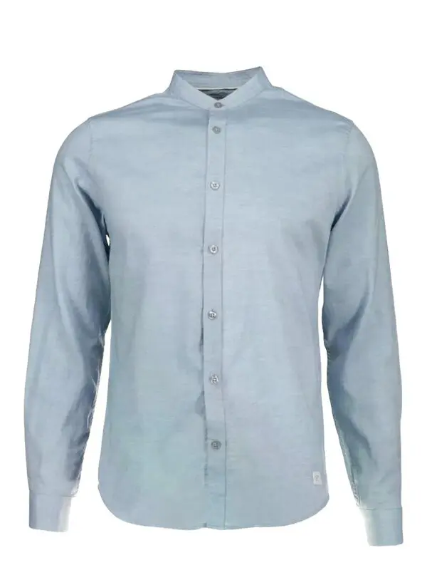 NOWADAYS Nos036 Oxford Melange Shirt - Blue