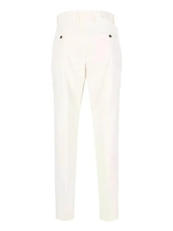 Eleventy Pleated Tapered-leg Trousers - Neutrals