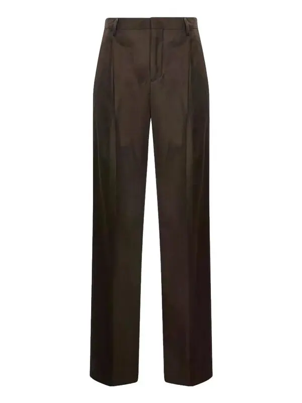 BRIGLIA 1949 Pleated Straight-leg Trousers - Brown