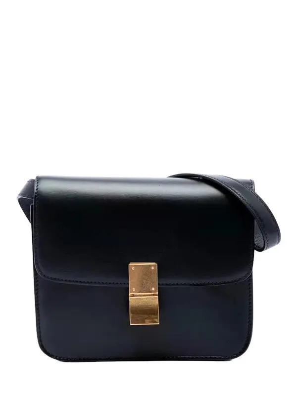 Celine Calfskin Classic Box Crossbody Bag - Black