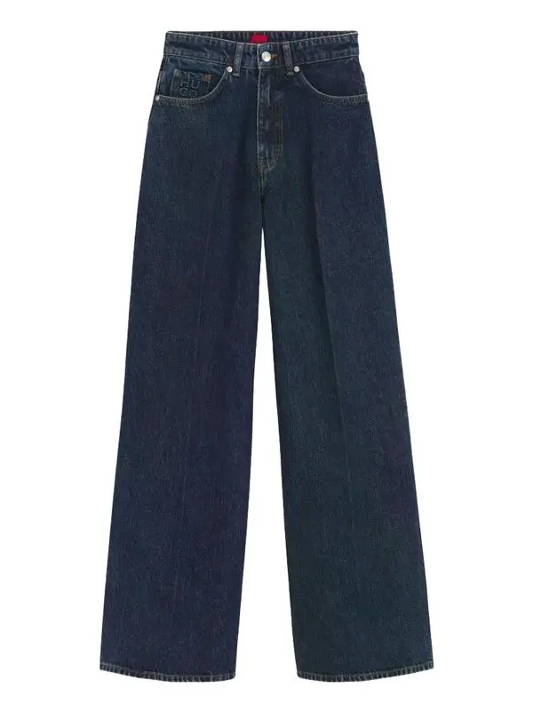Hugo Wide-leg Denim Trousers - Blue