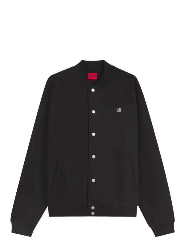Hugo Logo-patch Bomber Jacket - Black