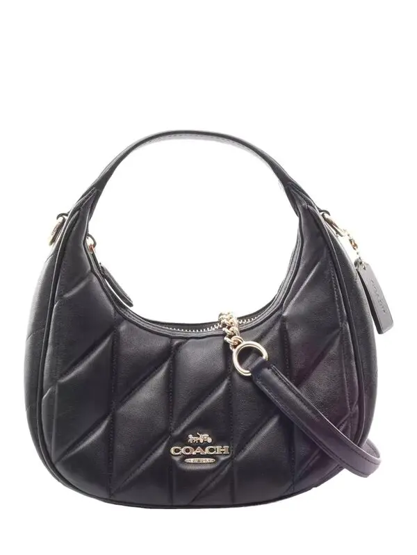 COACH Mini Carmen Quilted Handbag - Black