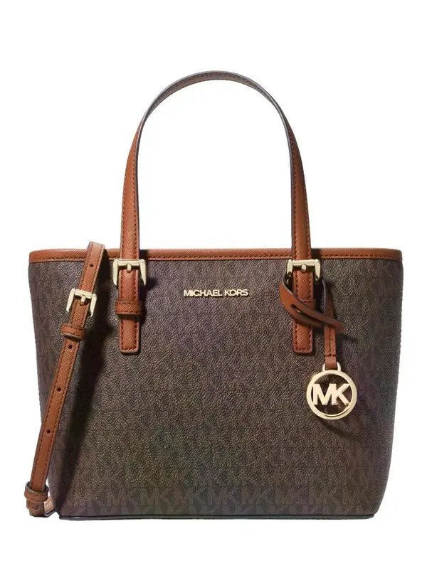 Michael Kors Jet Set Monogram-print Tote Bag - Brown