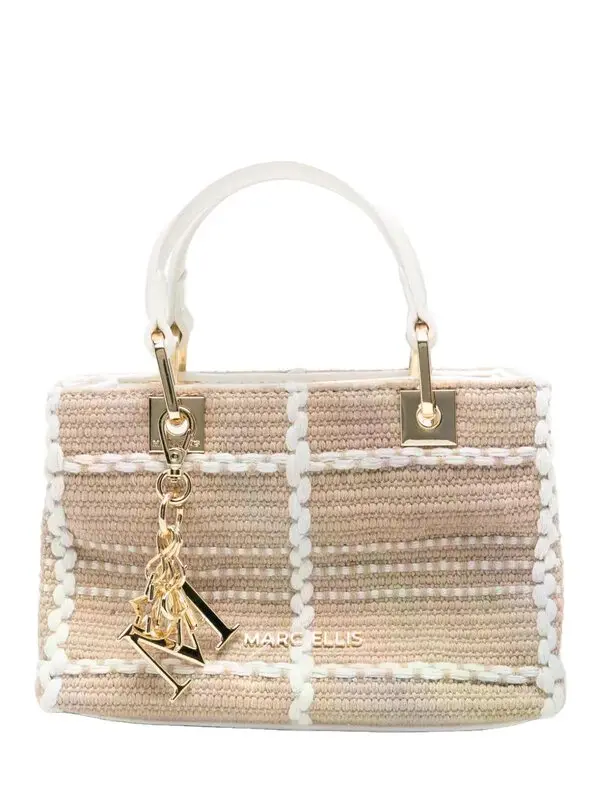 MARC ELLIS Krissy Woven-effect Tote Bag - Neutrals