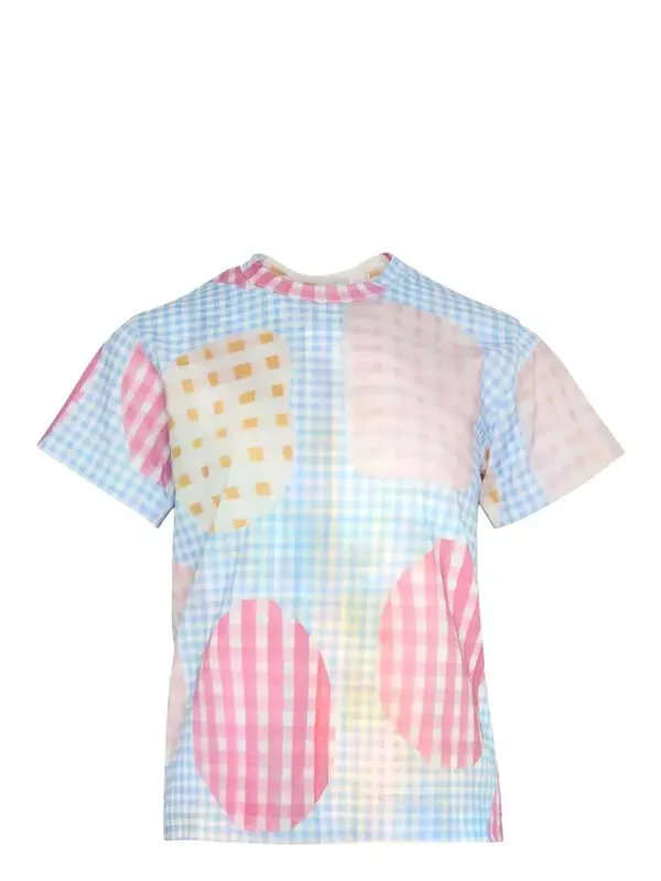 TAO Gingham Patchwork T-shirt - Blue