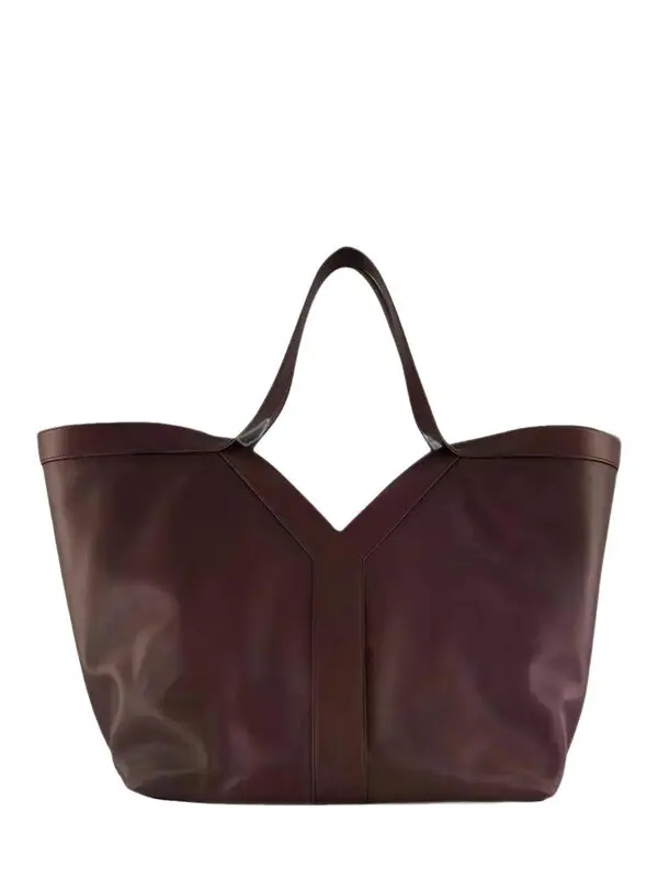 Saint Laurent Y Tote In Leather - Brown