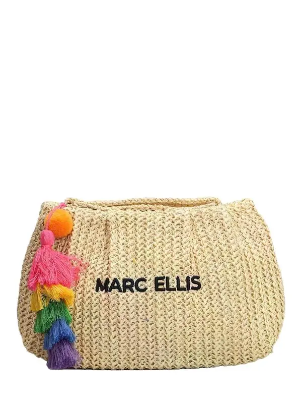 MARC ELLIS Buby S. Claire C Woven Clutch Bag - Neutrals