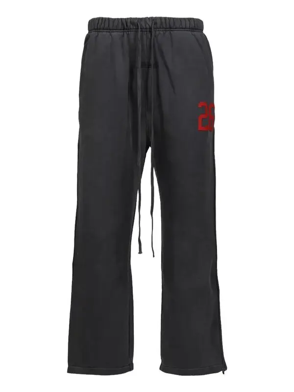 ESSENTIALS Logo-print Tearaway Trousers - Grey