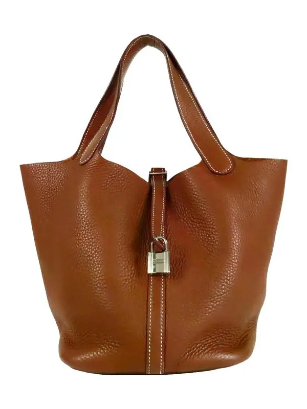 Hermès Clemence Picotin Lock Handbag - Brown